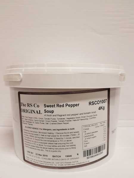 Fife Creamery. REAL SOUP SWEET RED PEPPER 4KG