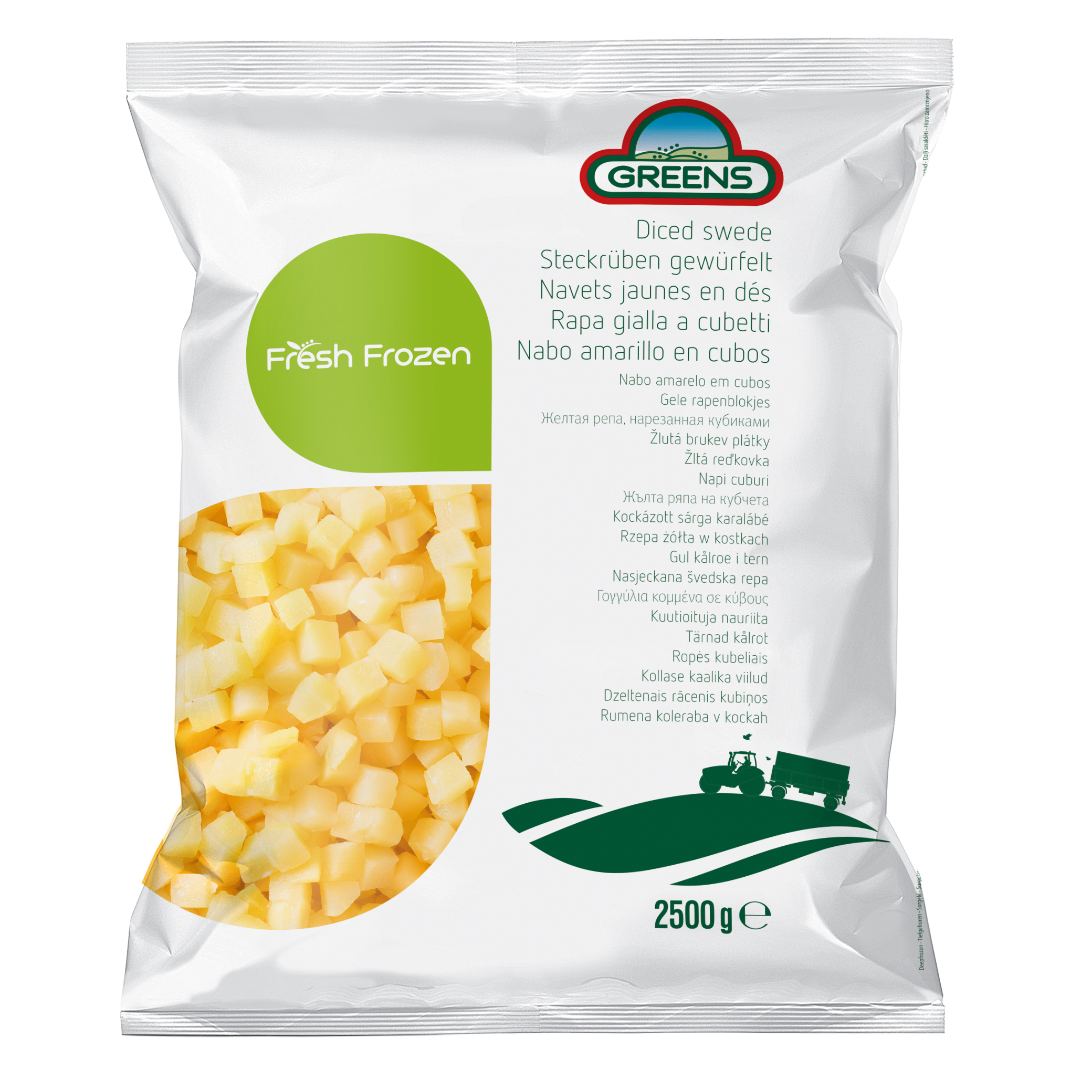 Fife Creamery. FROZEN DICED SWEDE 4x2.5KG